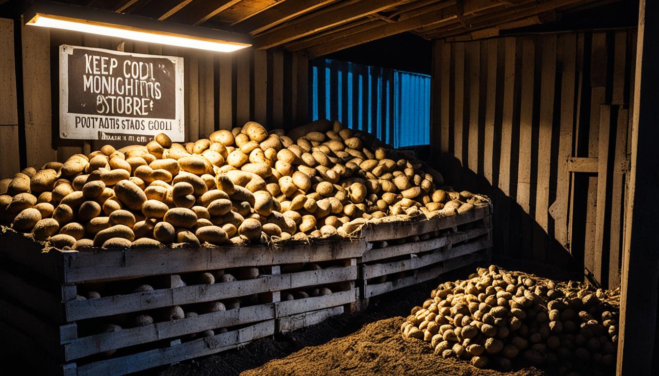 Secret Behind Stores Covering Potatoes at Night