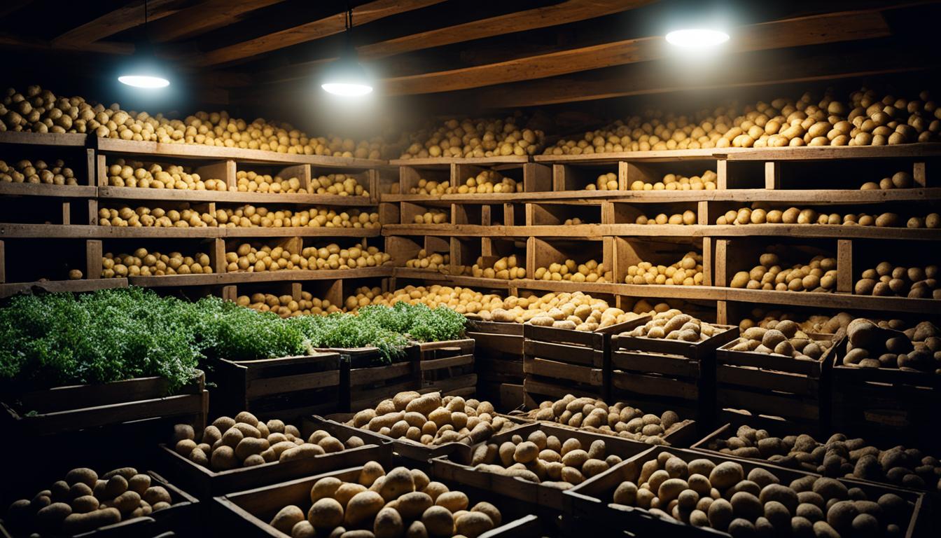 Secret Behind Stores Covering Potatoes at Night